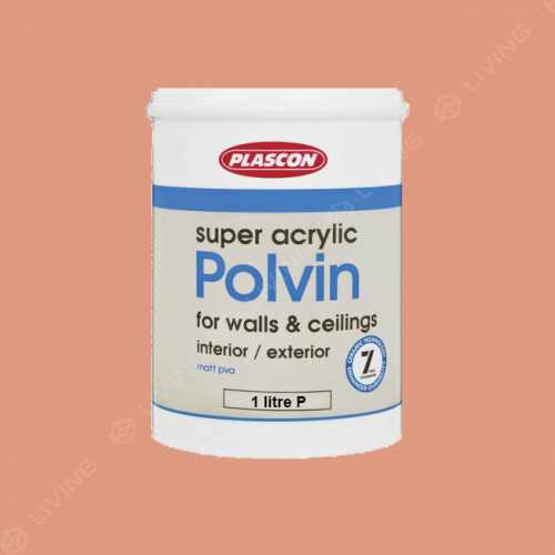 Краска Plascon SUPER ACRYLIC POLVIN цвет Light Terracotta арт.DC-32-95 ...