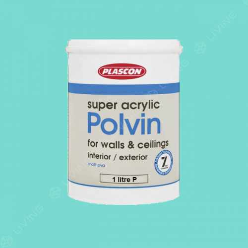 Краска Plascon SUPER ACRYLIC POLVIN цвет Aqua Pool арт.G6-A1-4 от LIVING