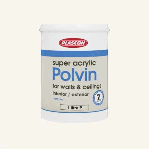 Краска Plascon SUPER ACRYLIC POLVIN цвет Silver Bird арт.DC-1-2 от LIVING