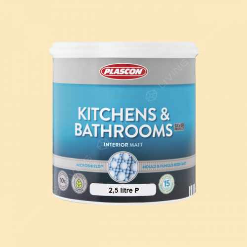 Краска Plascon KITCHEN & BATHROOM цвет Lemon Bubble арт.Y6-A2-1 от LIVING