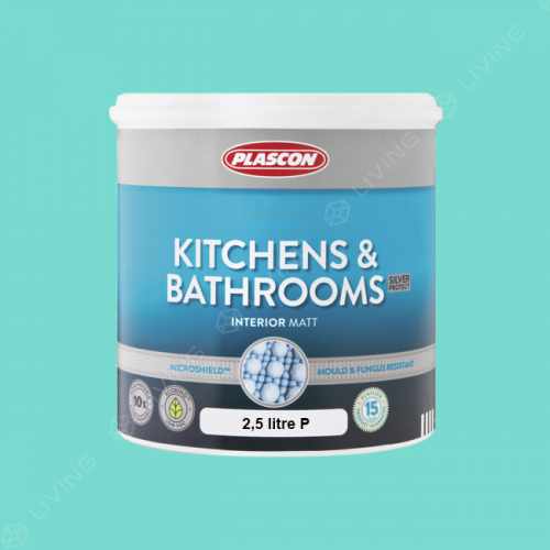 Краска Plascon KITCHEN & BATHROOM цвет Aqua Pool арт.G6-A1-4 от LIVING